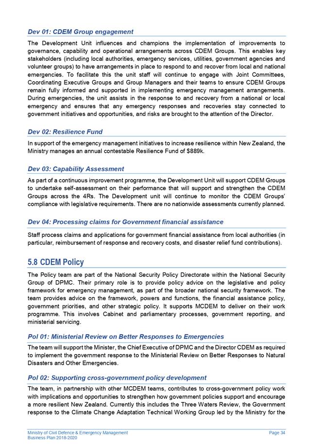 Agenda of CDEM Coordinating Executive Group Meeting - 4 December 2018